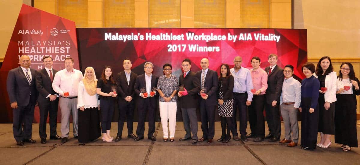 AIA Vitality Awards Name 7 Healthiest Workplace in Malaysia - BusinessToday