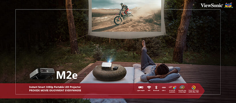 Chill At Home With Viewsonic M2e Smart Portable Projector For ...