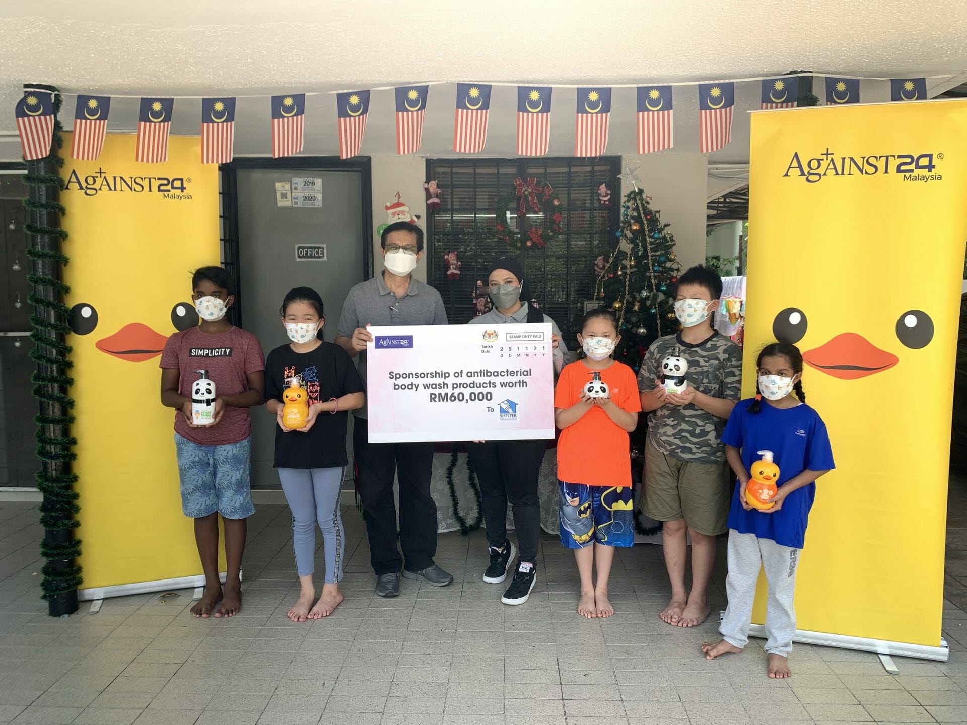 Against 24 Donates RM60 000 Worth Of Antibacterial Body Products To against-24-donates-rm60-000-worth-of-antibacterial-body-products-to