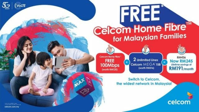 Celcom's New Internet Bundle Plan Offers Home Fibre For Free