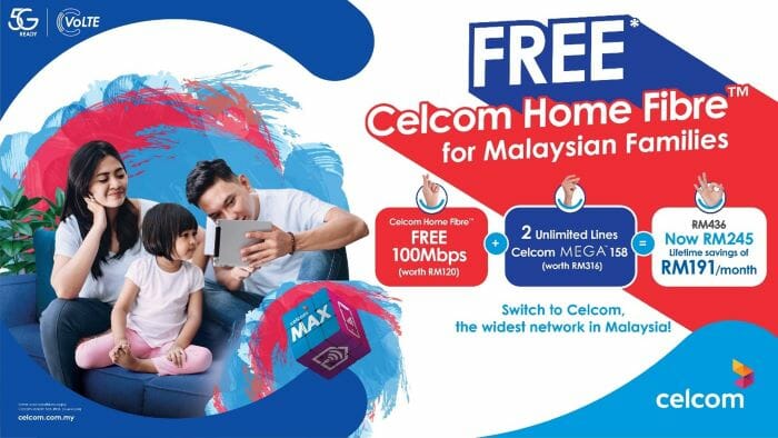 Celcom's New Internet Bundle Plan Offers Home Fibre For Free