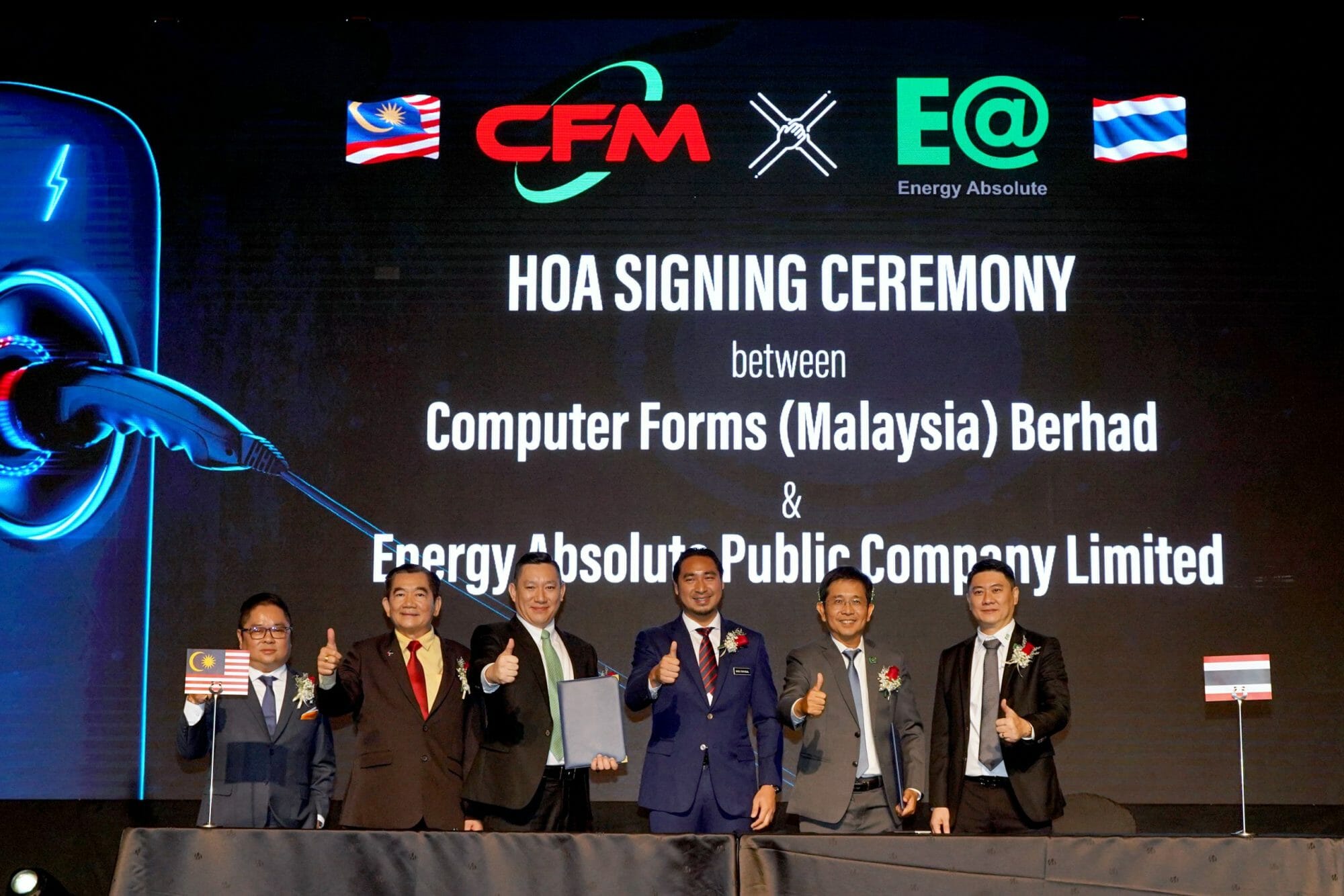 CFMB Partners Energy Absolute PCL for Driving EV and RE Projects ...