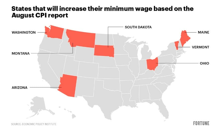 US States Raise Minimum Wage On Today’s CPI Report As Inflation Remains ...