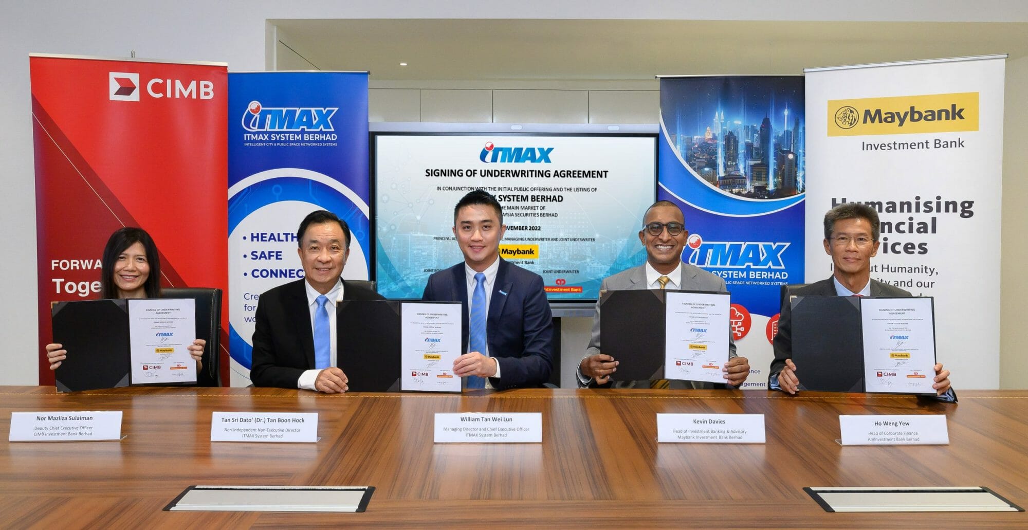 ITMAX Sealed Underwriting Agreements with Maybank, CIMB and AmInvest ...