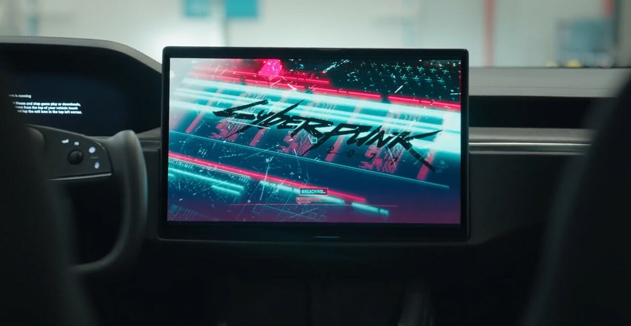 Elon Musk Introduces Steam Games In A Tesla