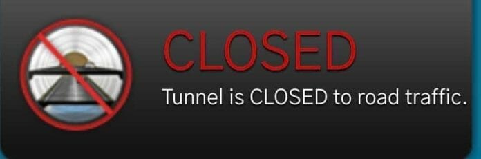 Smart Tunnel To Be Closed