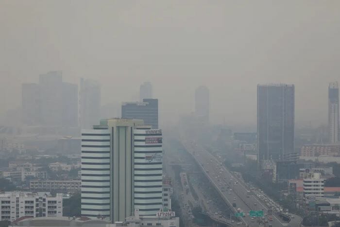 Bangkok Air Quality Reaches Unhealthy Levels, Residents Advised To Stay Indoors