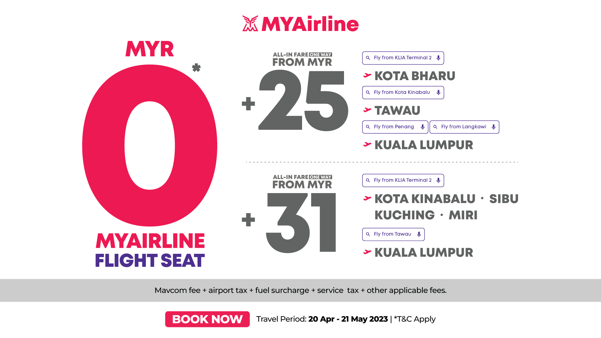 MYAirline Launches 3 Day Flash Sale, Pay As Low As RM25 - BusinessToday