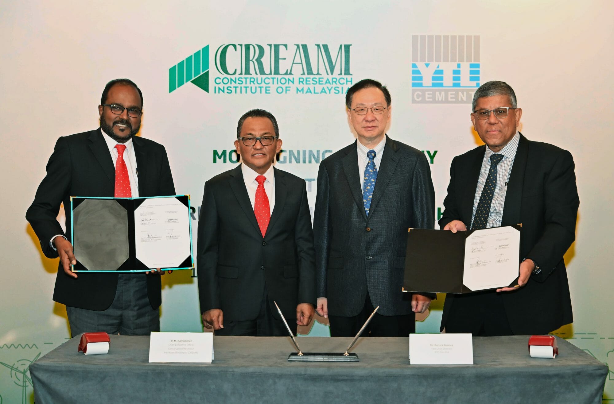 CREAM, YTL Cement To Support Construction Industry's Transition To ...