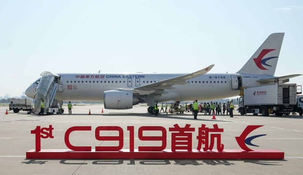 China Made C919 Jetliner Makes First Chartered Overseas Flight