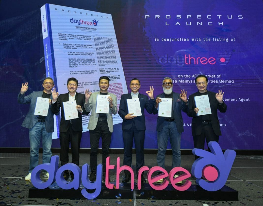 Daythree Digital Berhad Expects To Raise RM33.12 Million In Listing ...