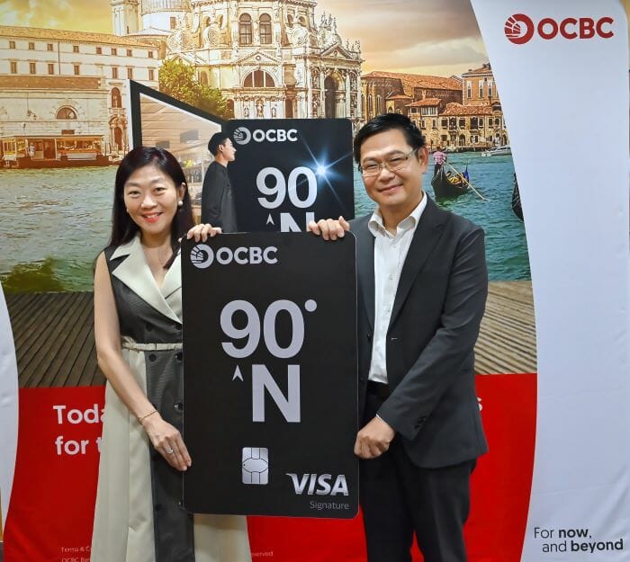 OCBC Launches OCBC 90°N Visa Card Offering Travellers Points As Cashback