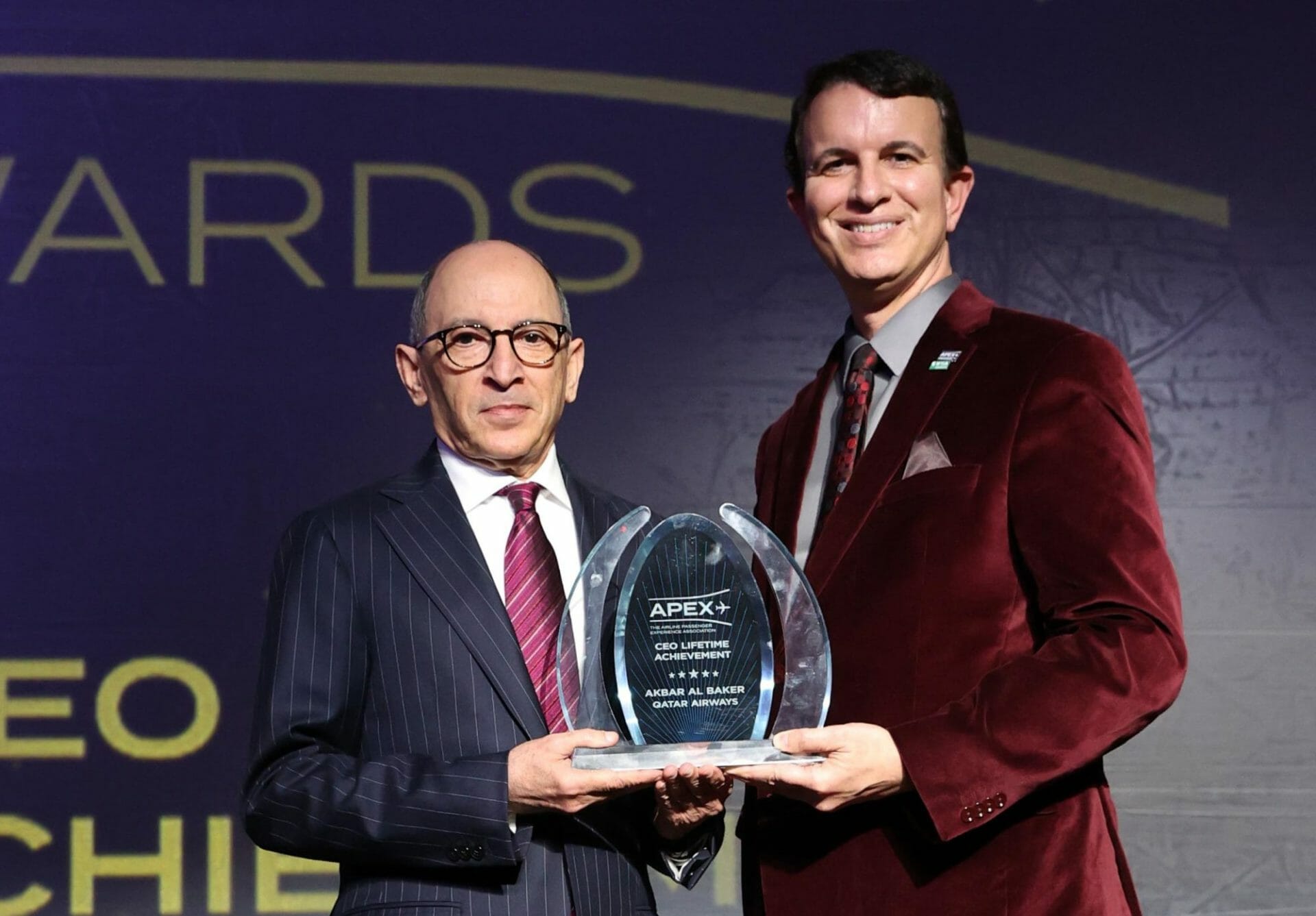 Qatar Airways CEO Honoured With APEX CEO Lifetime Achievement Award ...