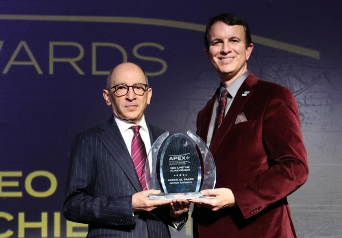 Qatar Airways CEO Honoured With APEX CEO Lifetime Achievement Award ...