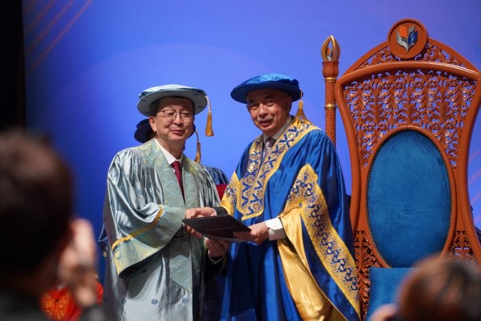 LBS Bina Chairman Tan Sri Lim Hock San Conferred Honorary Doctorate