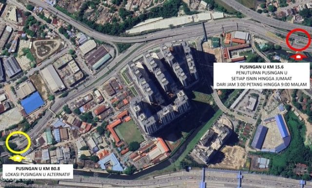 Besraya To Close U-Turn Near KM15.6 Northbound Every Week Day From Jan ...
