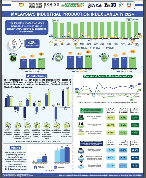 IPI Rebounds 4.3% In January 2024, Spurred By Expansion In All Sectors ...