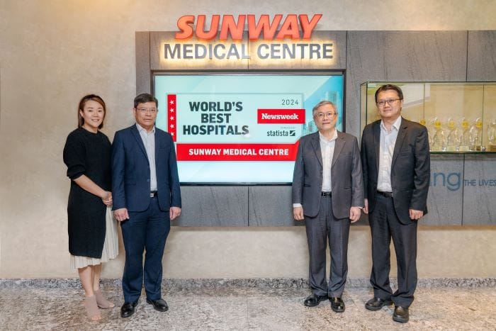Sunway Medical Centre Named Top 250 Hospitals In The World