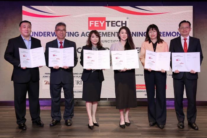Feytech Signs Underwriting Agreement For Main Market Listing