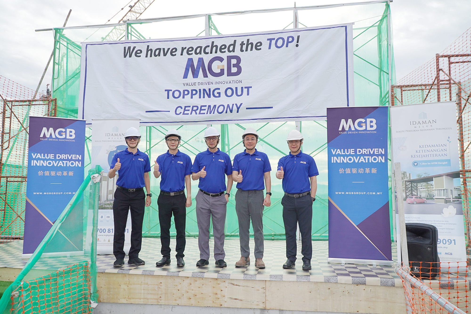 MGB Holds Roof Topping Ceremony For Idaman Melur - BusinessToday