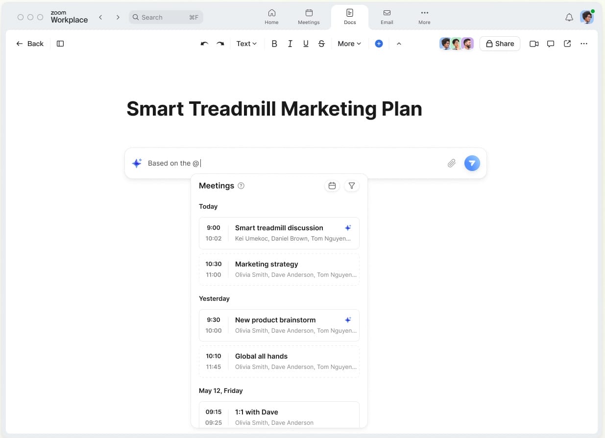 AI-first Zoom Docs debuts on Zoom Workplace, enhancing meeting ...