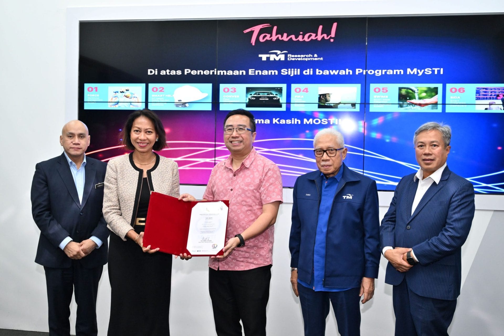 TM R&D Receives MOSTI's Certification For Innovative Tech Solutions ...