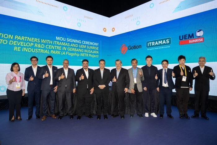 Gotion Signs MOU With UEM Sunrise, Itramas On Planned R&D Centre In Johor