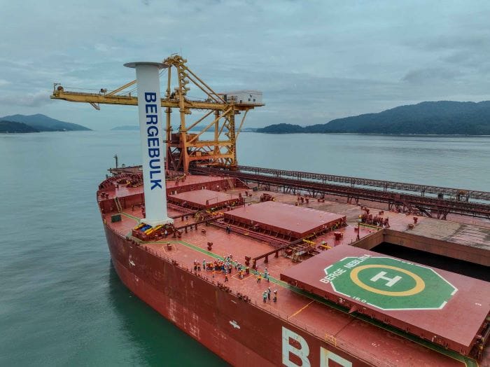 Vale Brings Among World's Largest Wind-Powered Ships To Malaysia