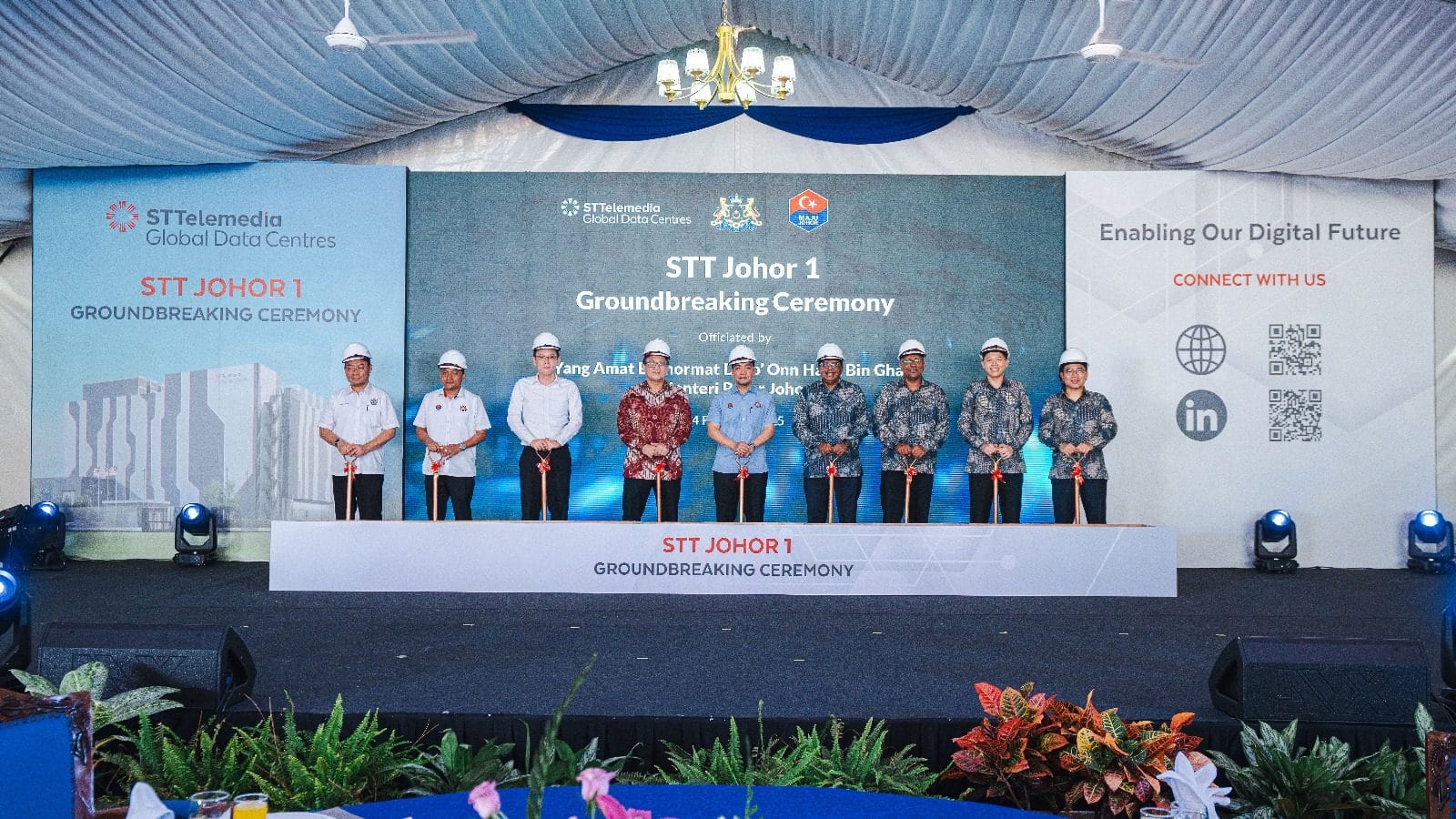 ST Telemedia Global Data Centres Breaks Ground On Johor Campus, Signs ...