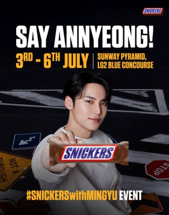 Selfies, SNICKERS, and SEVENTEEN: KL Pop-Up Sparks Mingyu Rumours