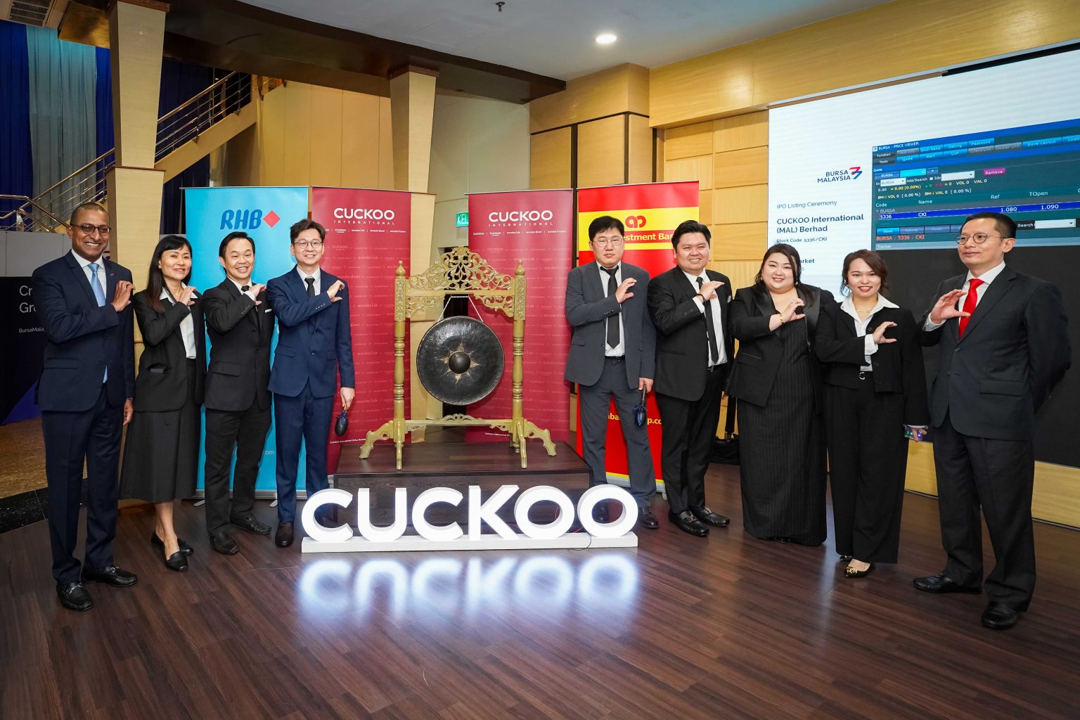 Cuckoo Lists On The Bursa Main Market Holding To Its IPO Price ...