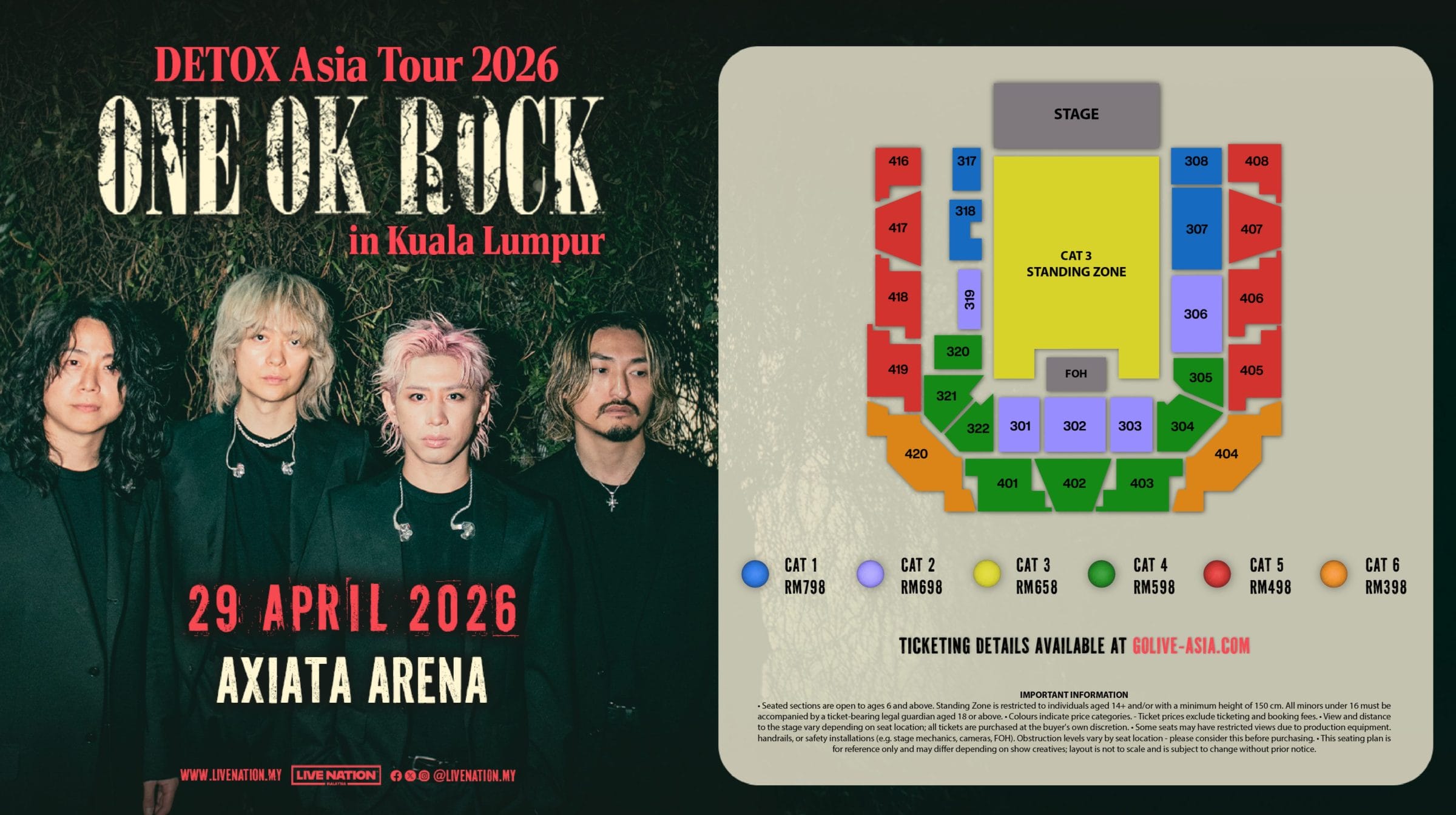 ONE OK ROCK To Bring Detox Asia Tour To KL In 2026 - BusinessToday