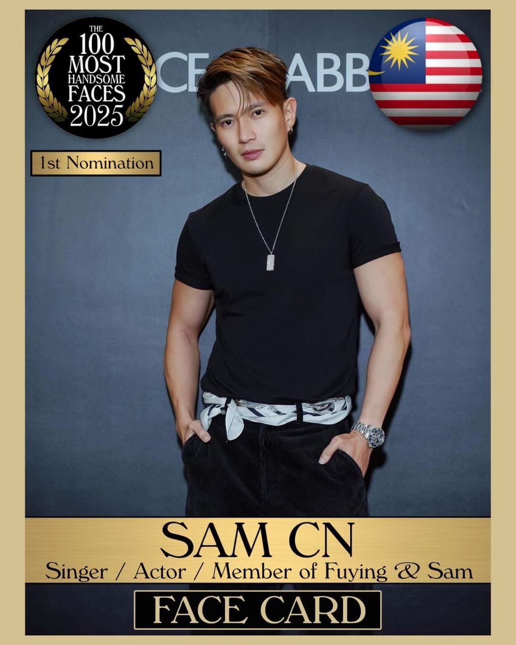 Malaysian Singer, Actor Listed In "The 100 Most Handsome Faces 2025"
