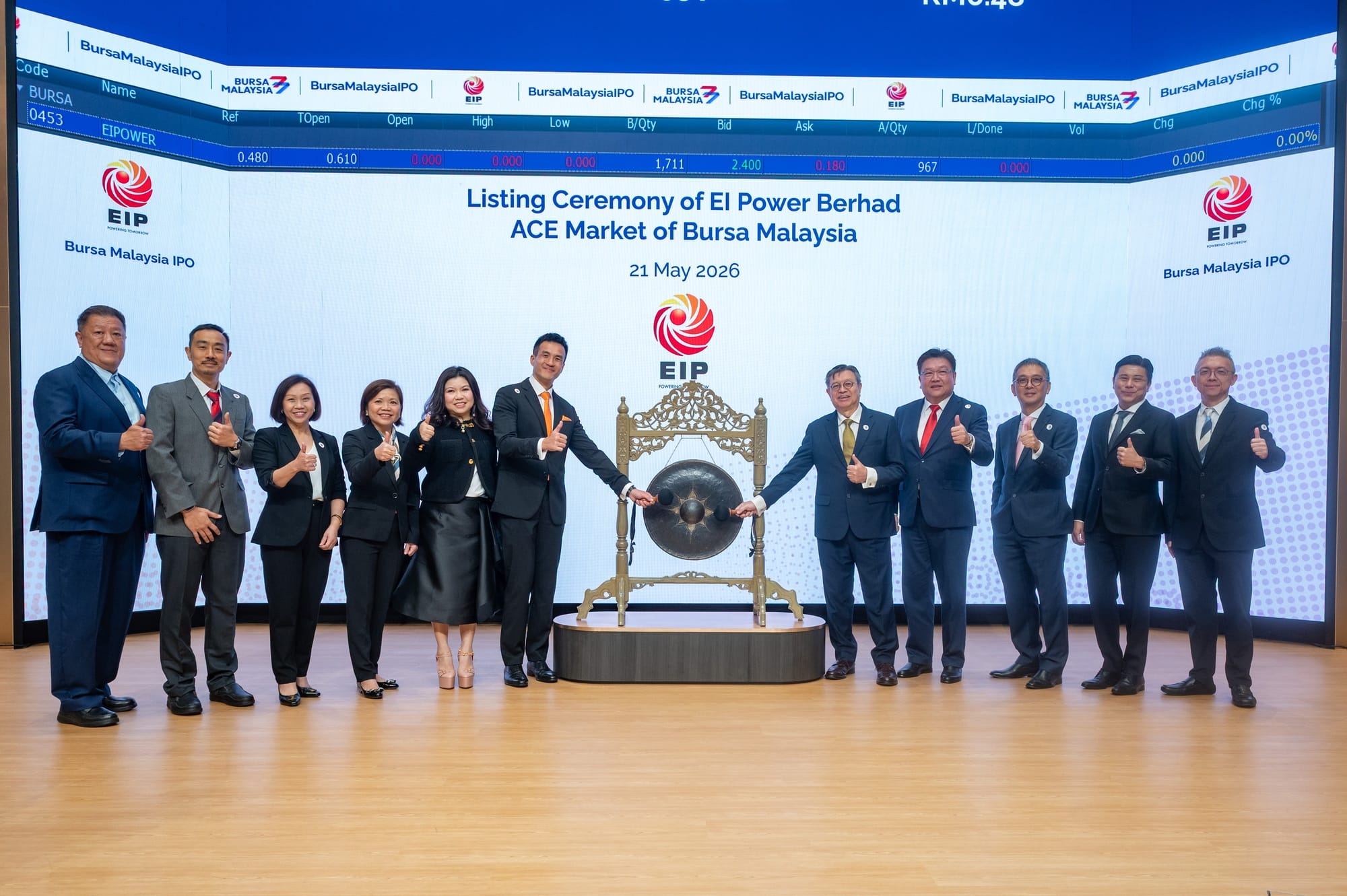 Data Centre Play EI Power Opens 27% Higher On Bursa Debut