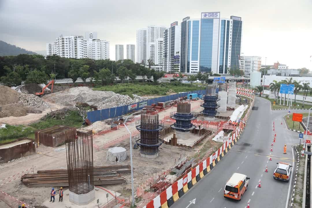 Penang LRT Project Accelerating At Rapid Pace, Major Traffic ...